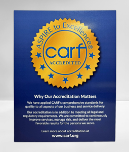 CARF International Accredited Table Tent Signs: CARF International ...