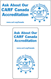 CARF Canada Logo Window Decals: CARF Canada Online Store